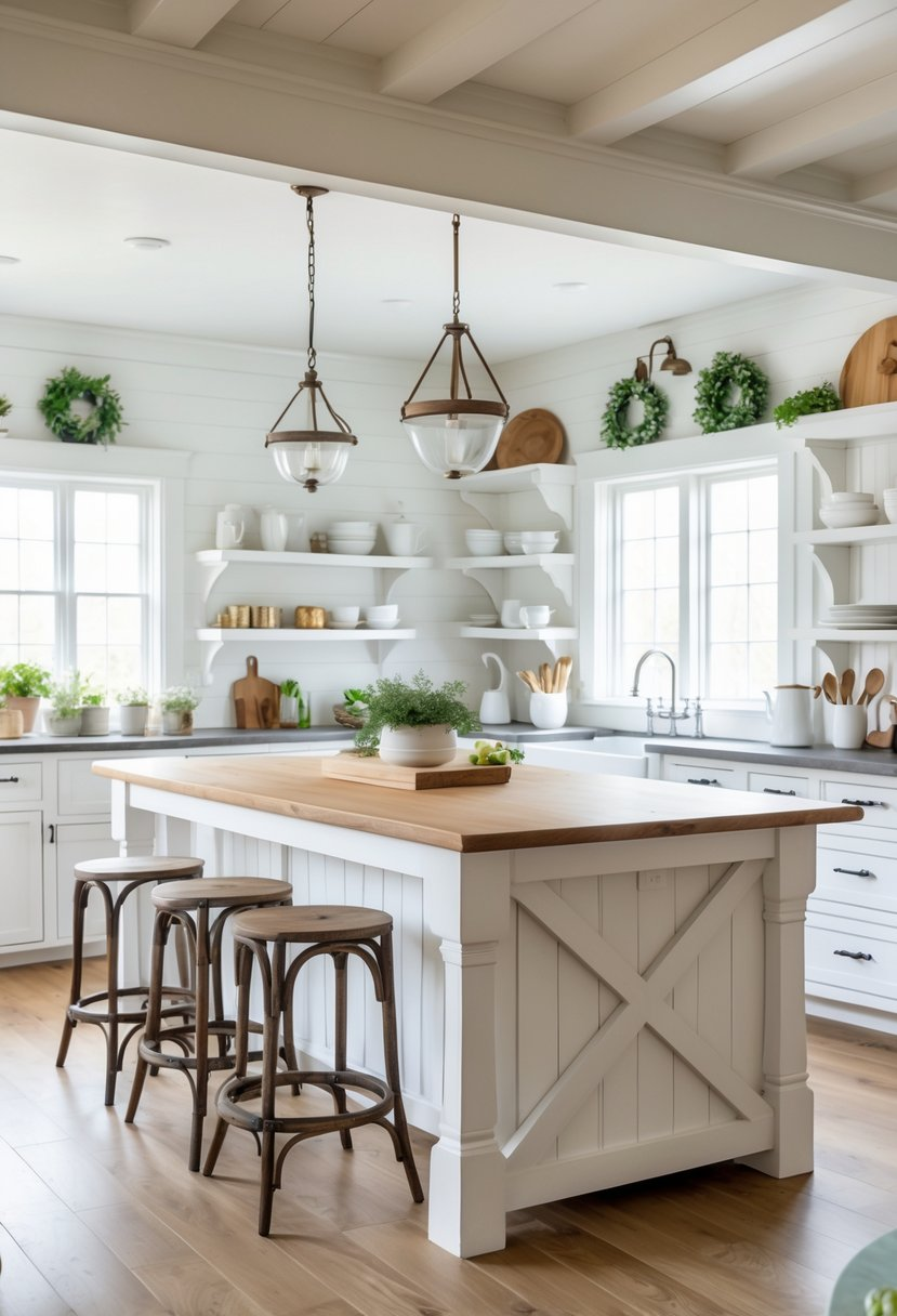 15 Farmhouse Kitchen Island Ideas That Transform Your Home Into a ...