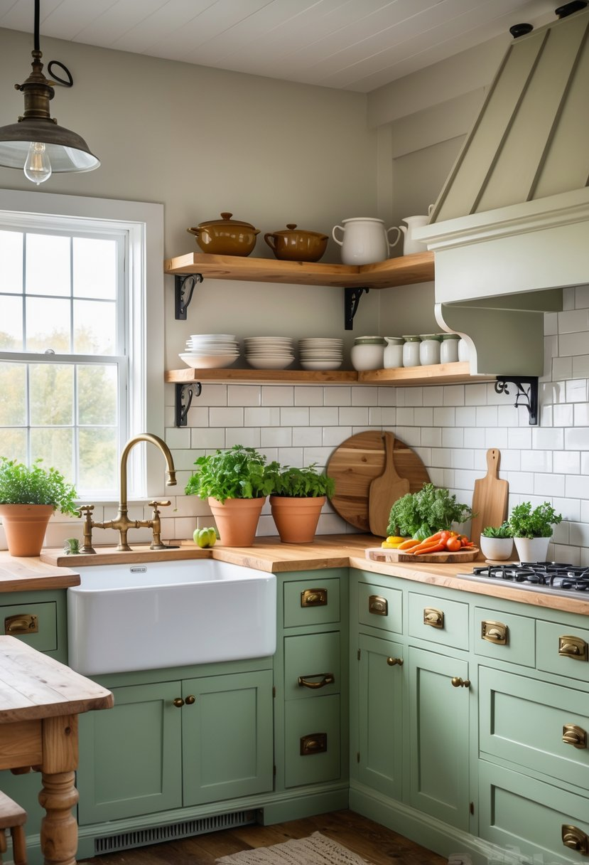 19 Green Farmhouse Kitchen Ideas That Transform Your Home Into a Rustic ...