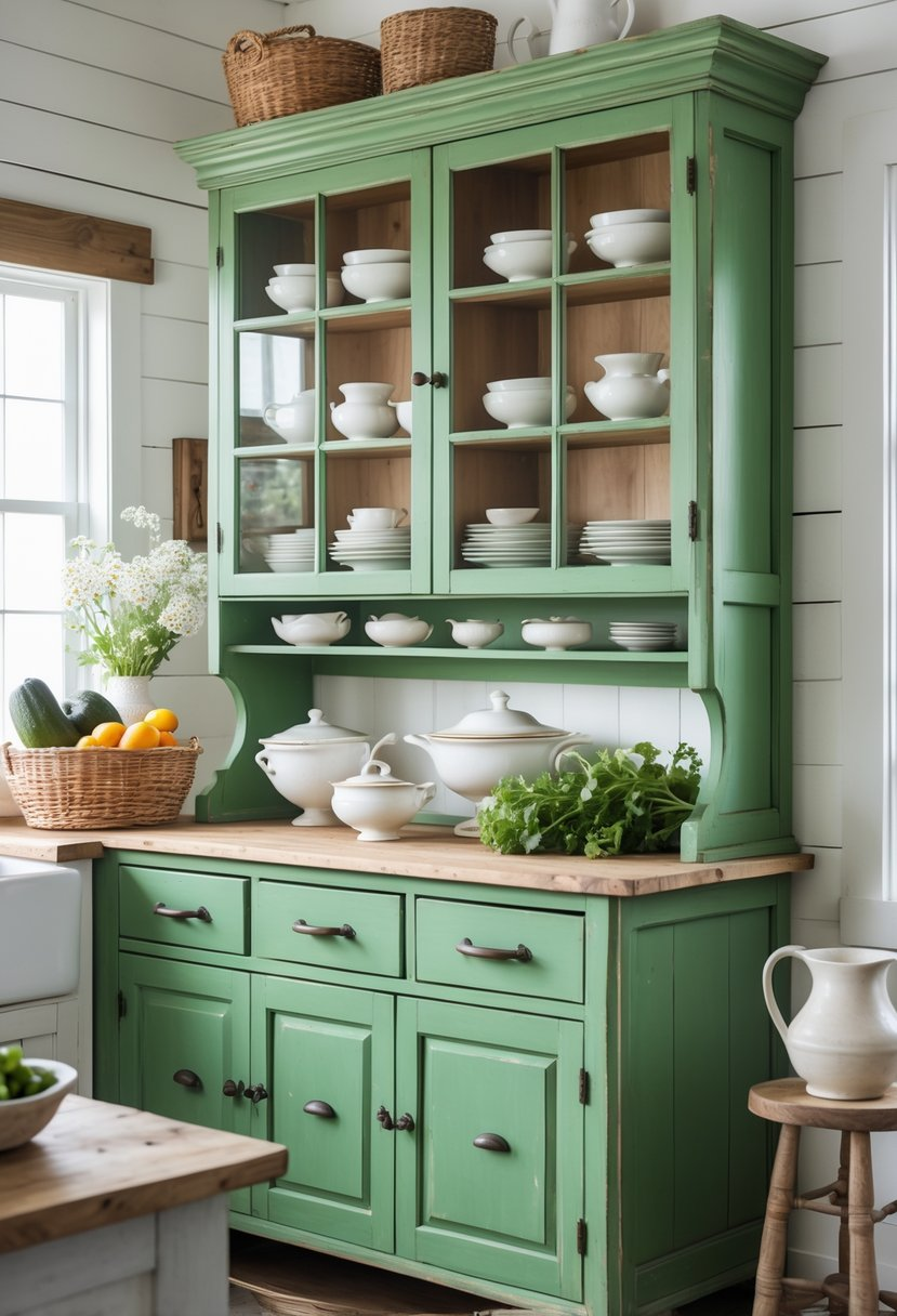 19 Green Farmhouse Kitchen Ideas That Transform Your Home Into a Rustic ...