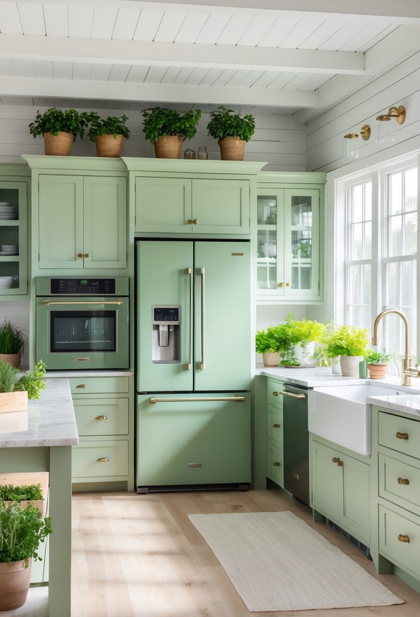19 Green Farmhouse Kitchen Ideas That Transform Your Home Into a Rustic ...